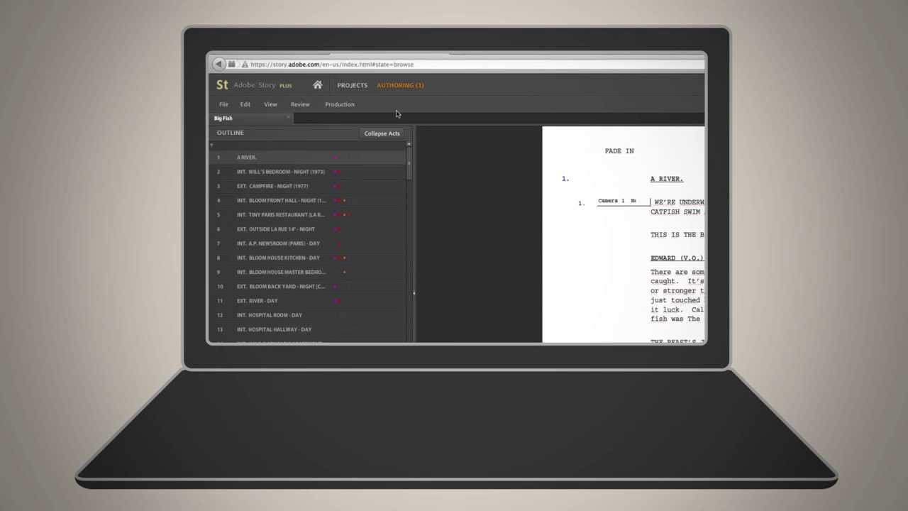 New easySCOTT Adobe Story .ASTX-File Import Function - YouTube