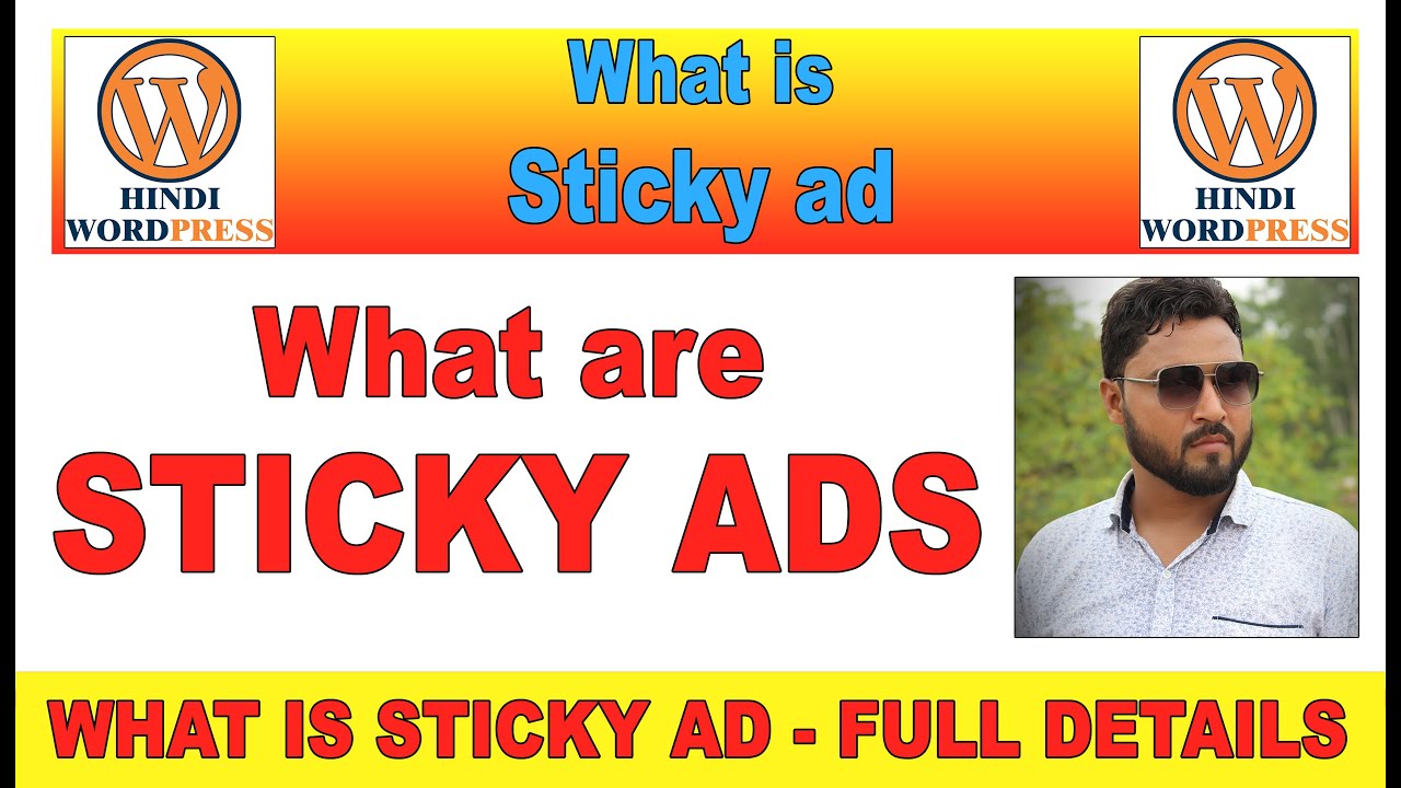 What Is A Sticky Ad What Is Sticky Advertising Sticky Ads Example Youtube