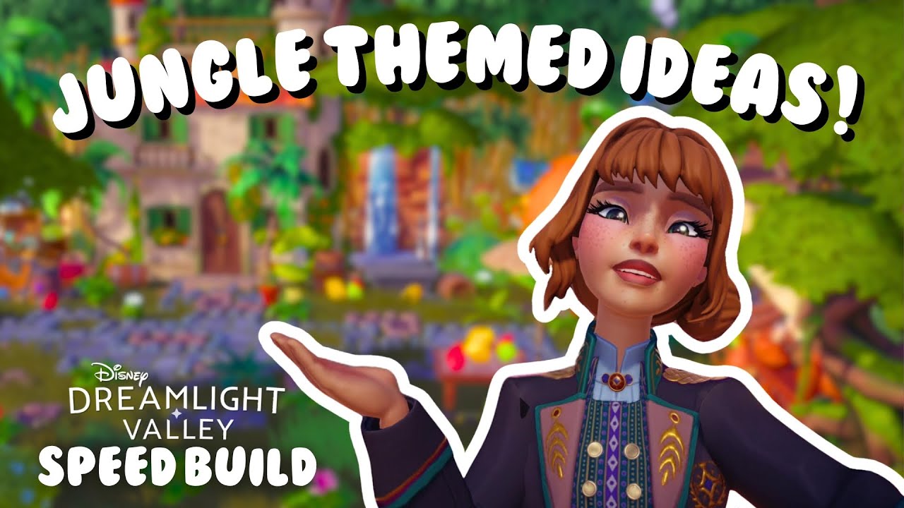 two JUNGLE themed build ideas! | disney dreamlight valley - YouTube