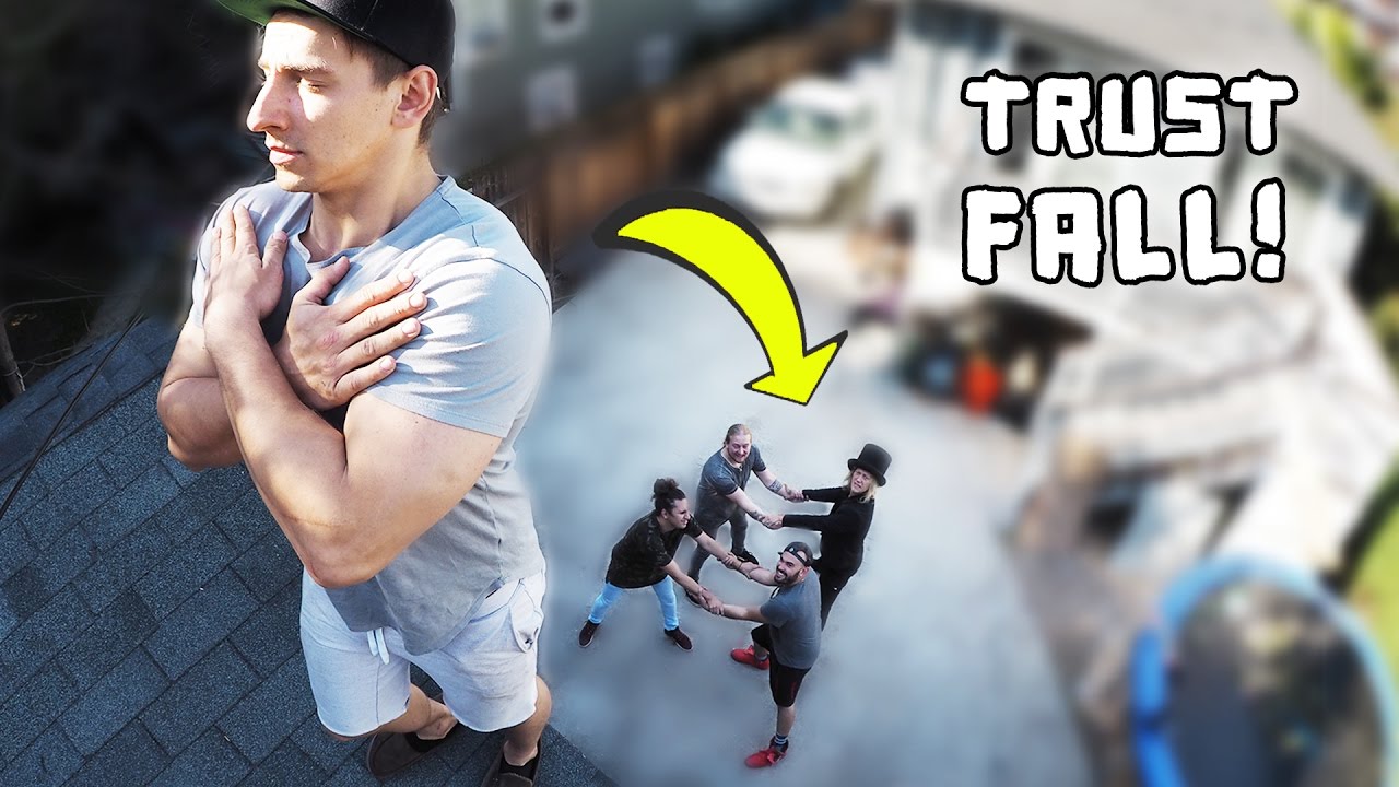 Trust Falls off the Roof w/ Vitaly! - YouTube