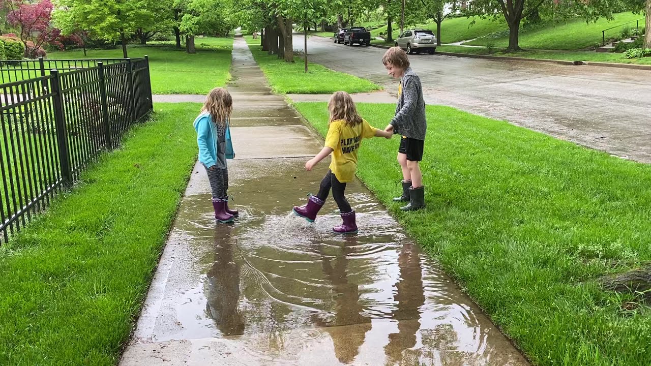 Rainy Day Puddle Jumping - YouTube