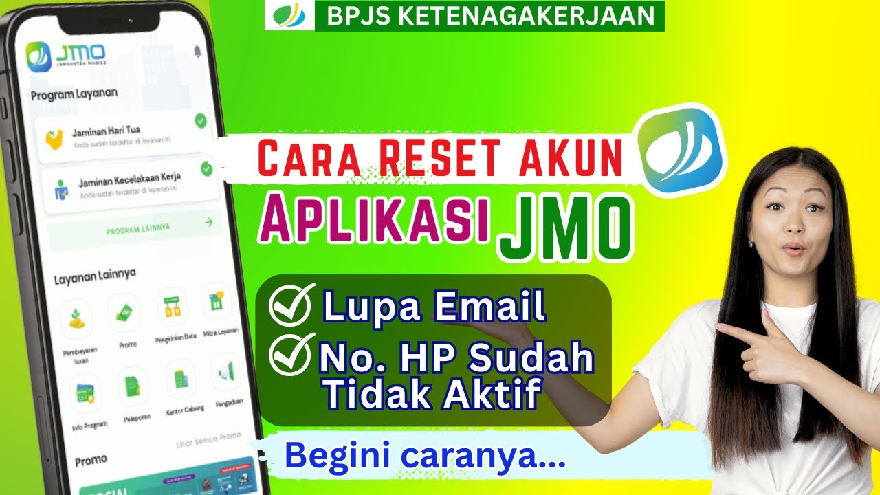 Cara RESET Akun JMO BPJS Ketenagakerjaan Terbaru | Lupa email Akun JMO | Ganti HP dan Email JMO ...