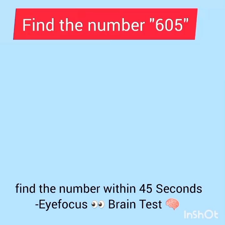 How fast can you find the number "605" #follow - YouTube