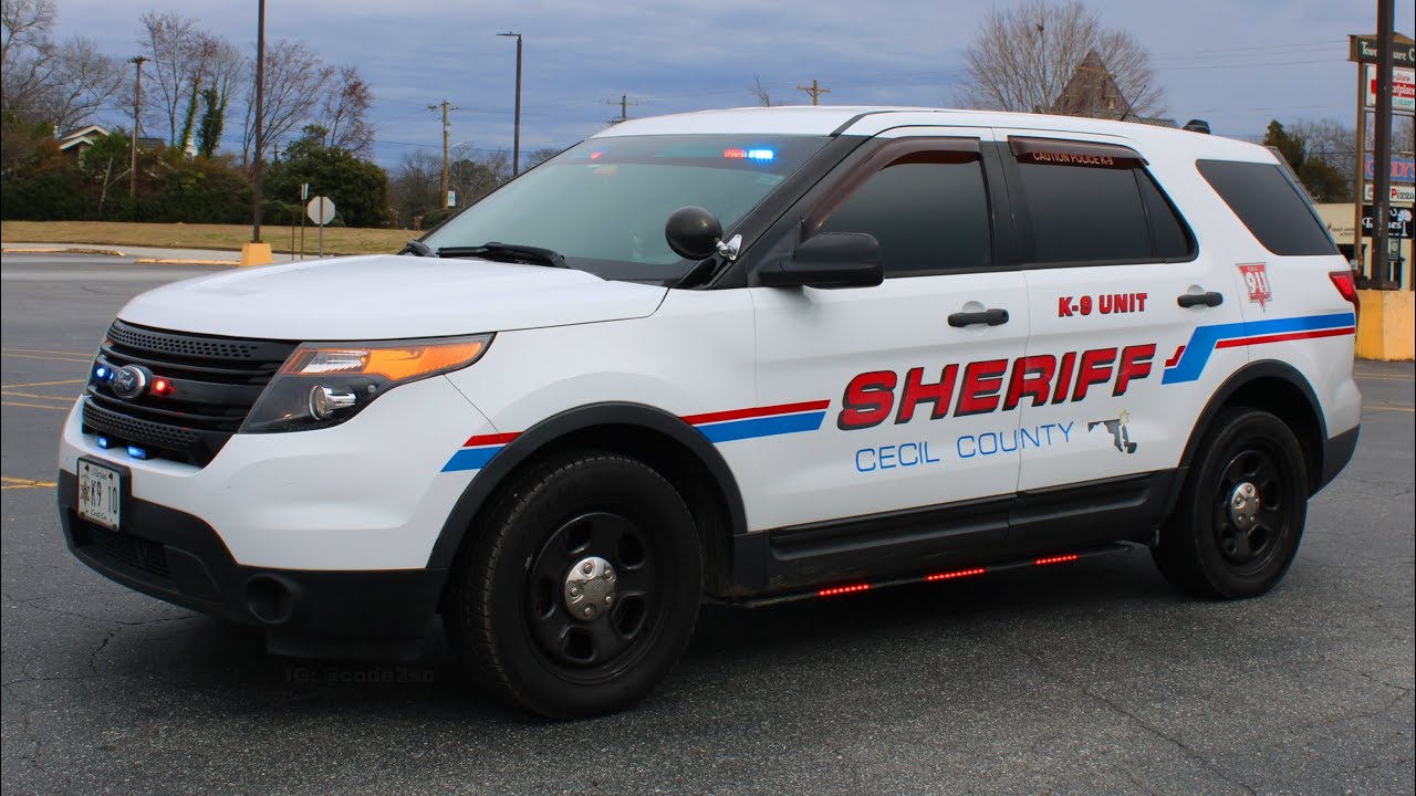 Cecil County (MD) Sheriff’s Office K-9 Unit Ford Police Interceptor ...