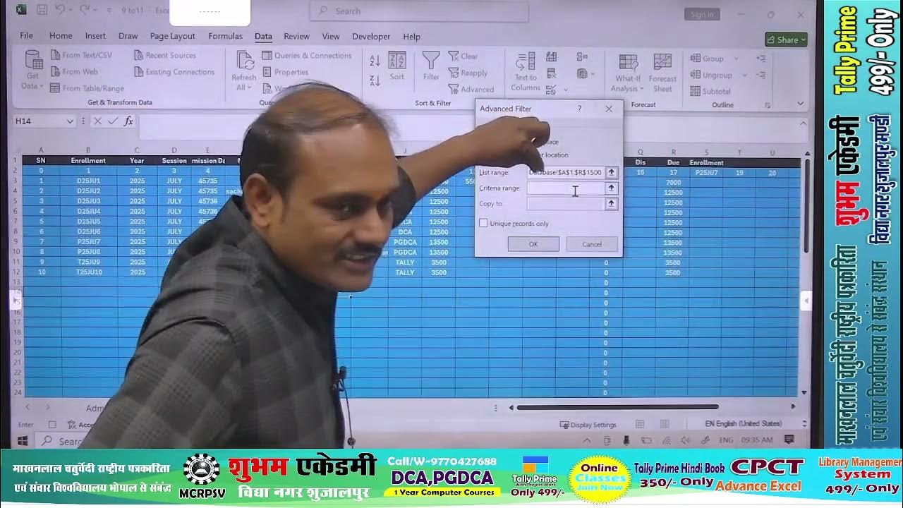How To Make ADVANCED FILTER Dynamic || Auto Updating || Filter To Another Sheet || In Excel 6 ...