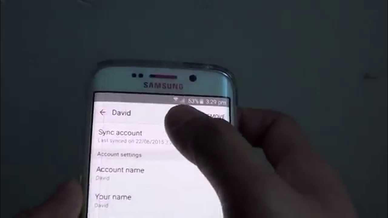Samsung Galaxy S6 Edge: How to Enable / Disable Email Sync - YouTube