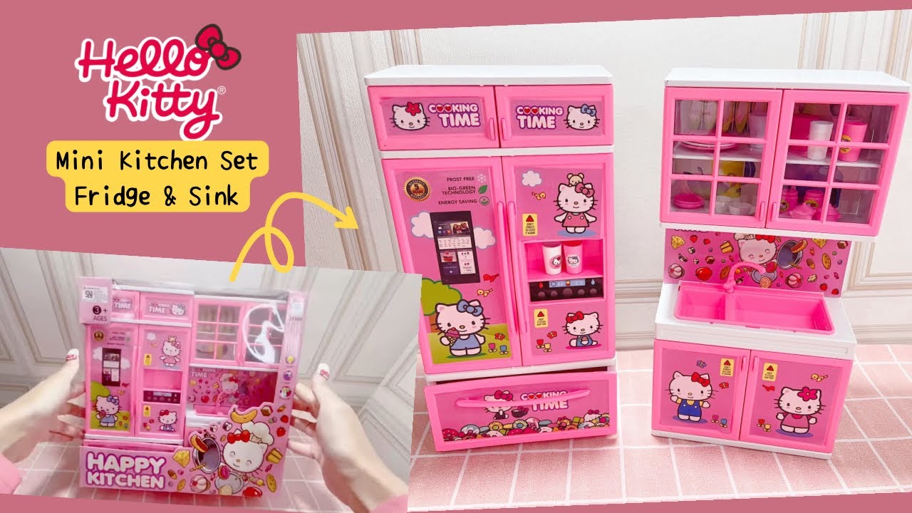 4 Minutes Satisfying Video with Unboxing Hello Kitty Mini Kitchen Set ...