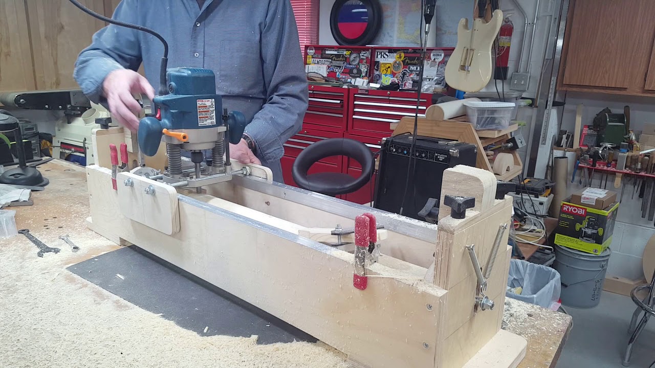 Neck Shaping Jig Final Tests - Nielsen Custom Guitars - YouTube