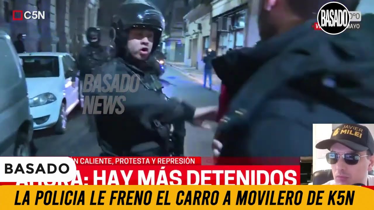 ¡GENDARMERIA a las PIÑAS con MOVILERO de K5N en VIVO y se van LLORANDO ...