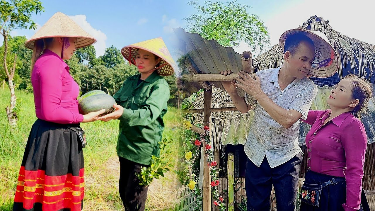 Journey of Making a Swing Roof with Construction Engineer & Tieu Vi | Countryside Cooking Vlog ...