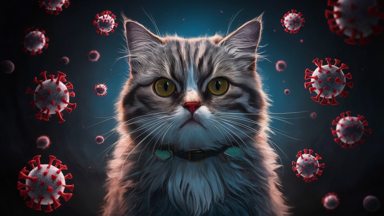 Poor Cat Infected with New Virus #cat #cutecat #aicat - YouTube