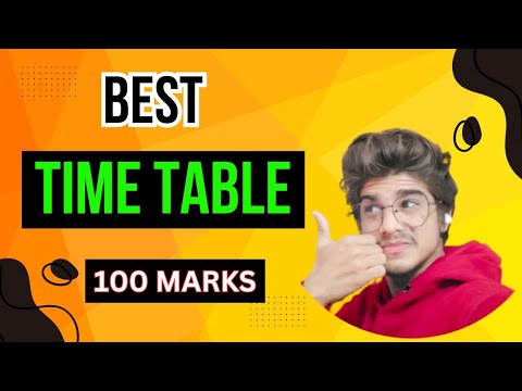 Time Table For Class 10 Students | Follow this To Score 95 % In Class ...