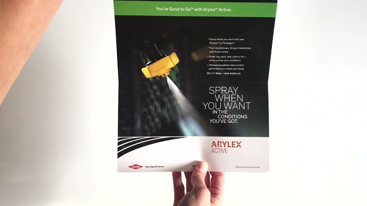 Dow AgroSciences Arylex Triple Spinner - YouTube