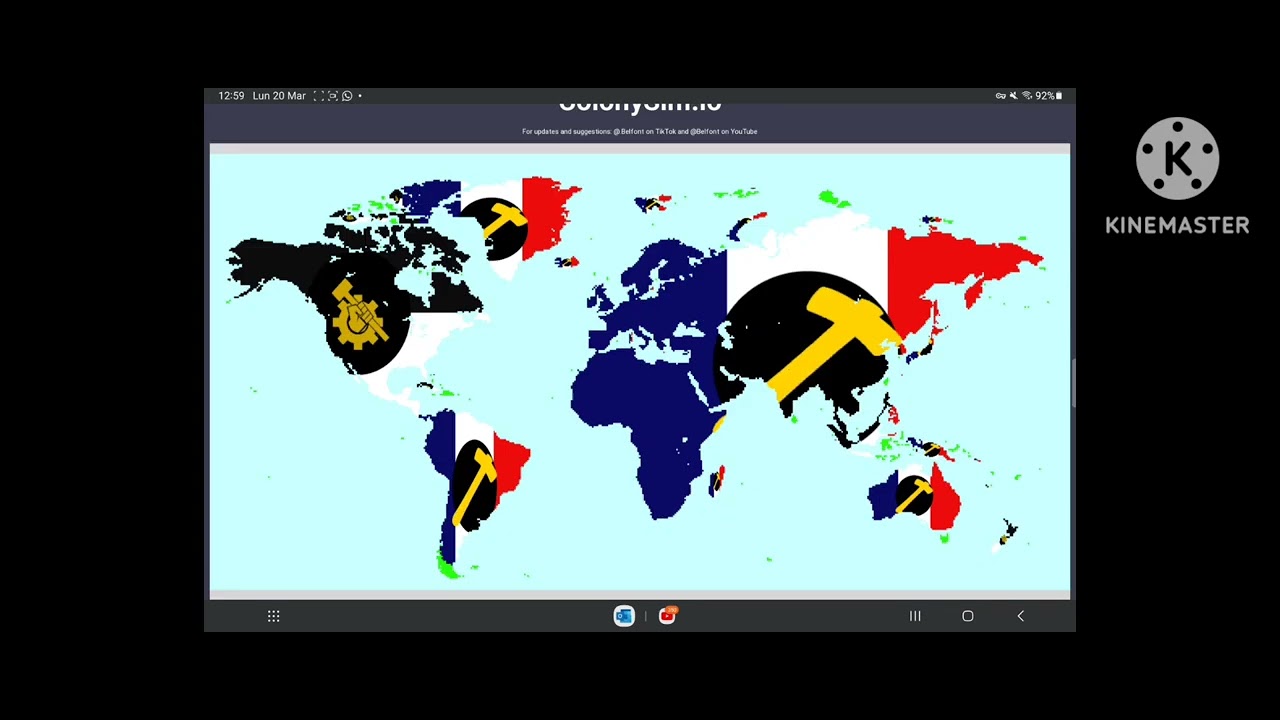 Brormese empire conquers the whole world in Colonysim.io - YouTube