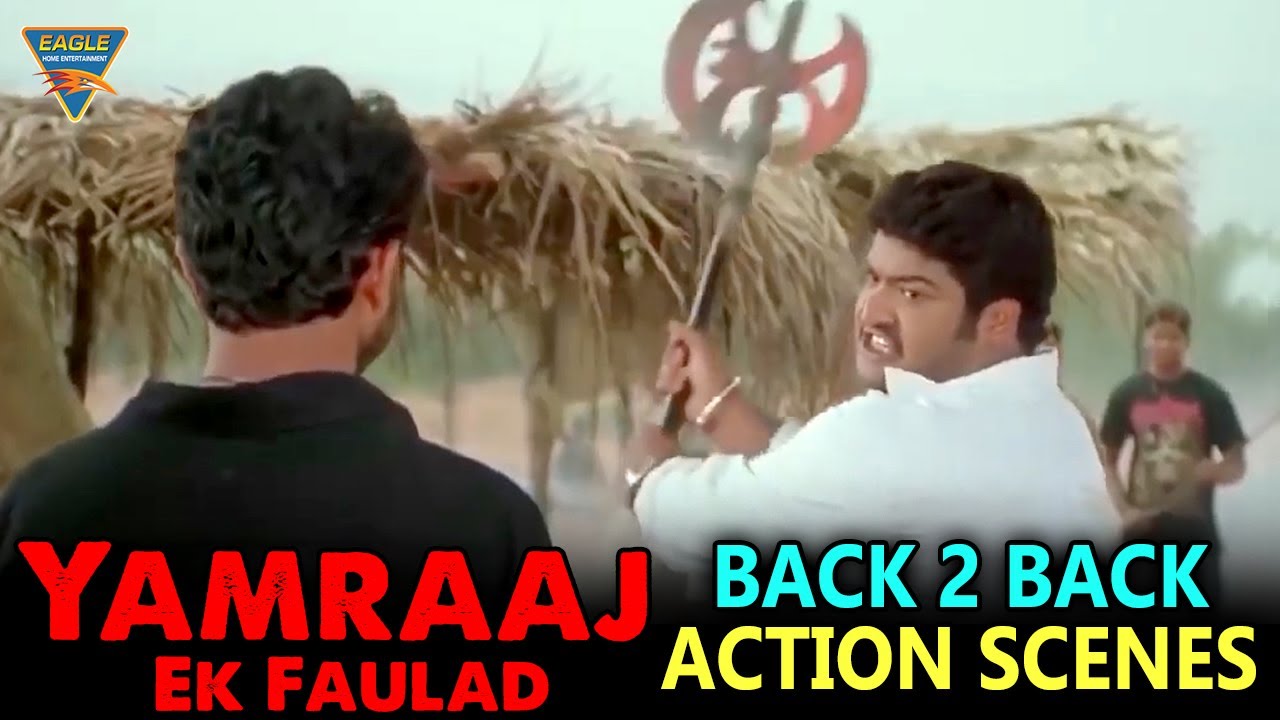 Yamraaj Ek Faulad Hindi Dubbed Movie Back To Back Action Scenes Part 02 ...