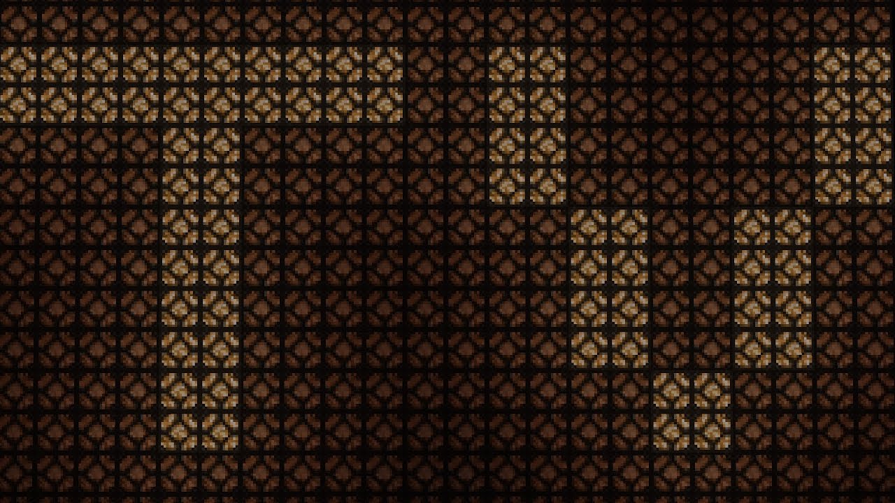 Minecraft Redstone Creation - 22x22 Redstone Lamp Ticker Display - YouTube