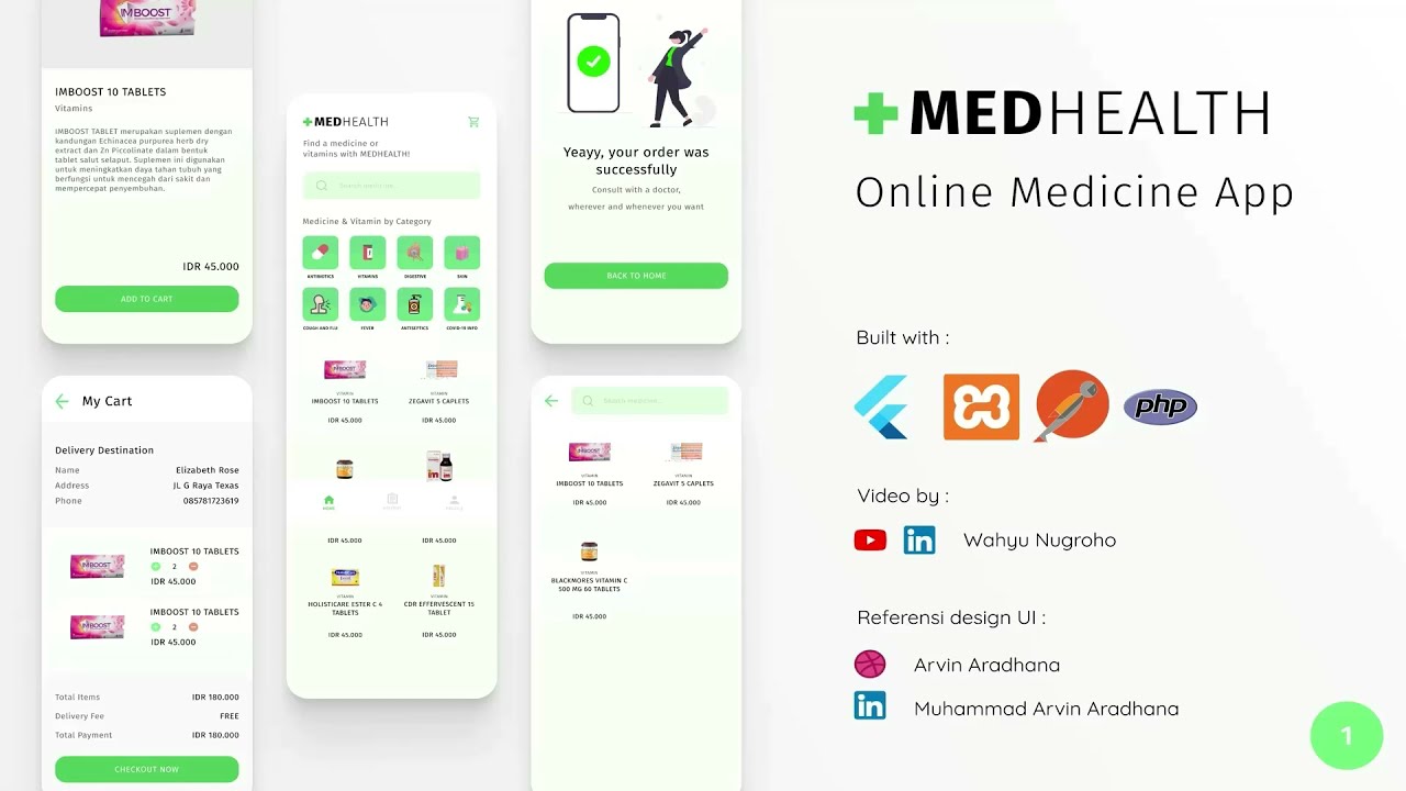 FLUTTER TUTORIAL - ONLINE MEDICINE APP PART 1 (SPLASH SCREEN AND ...