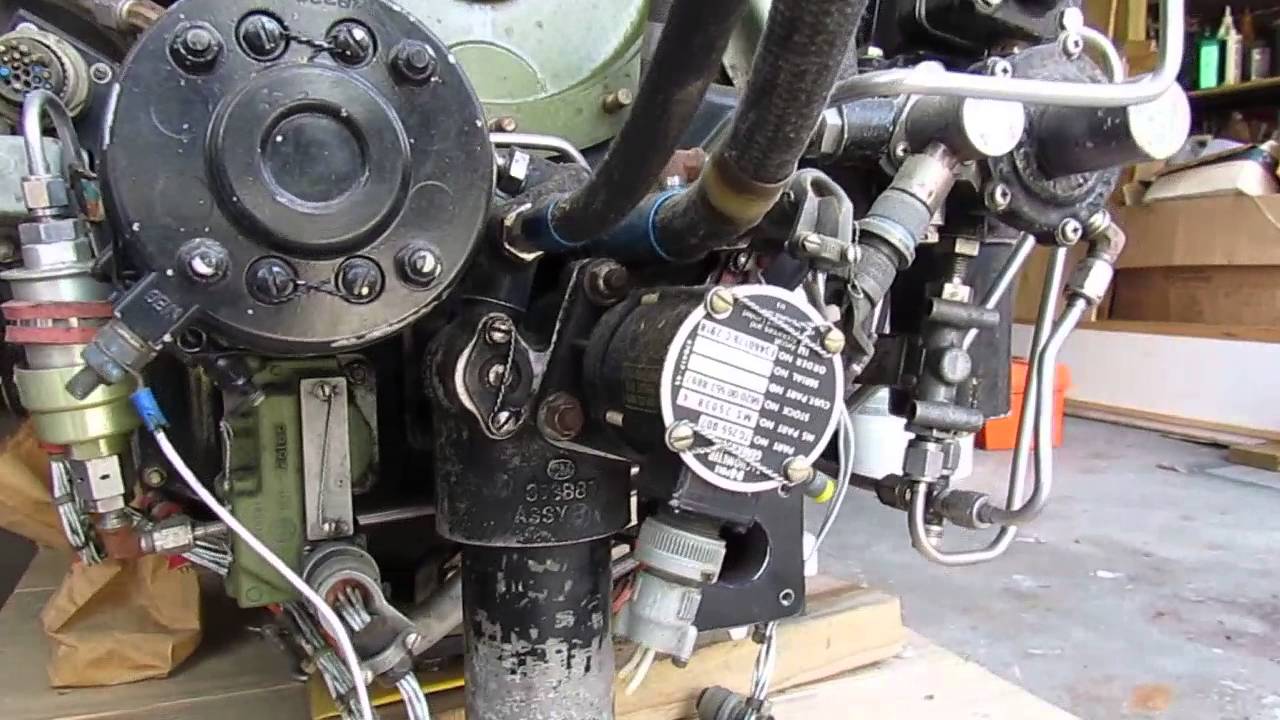 Garrett GTCP 100-82 Gas Turbine Engine exterior - YouTube