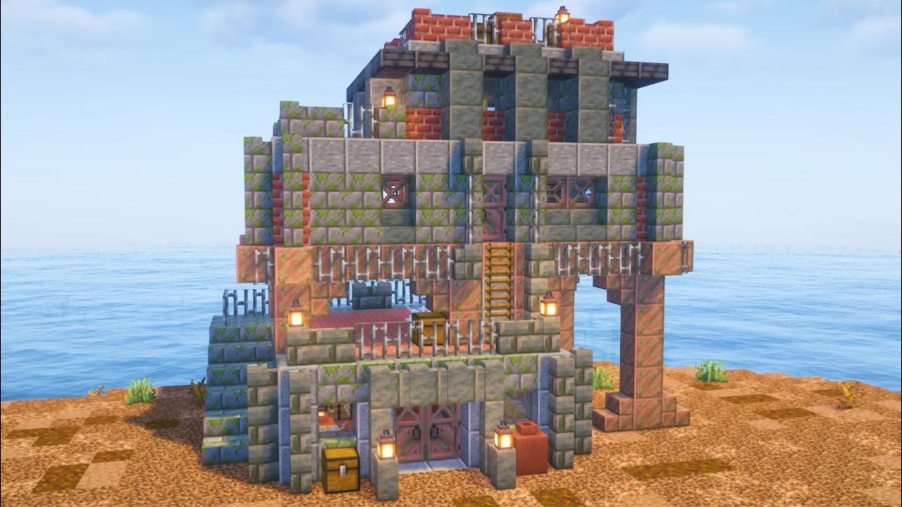 How to build Post-apocalyptic Bunker - Minecraft Tutorial - YouTube