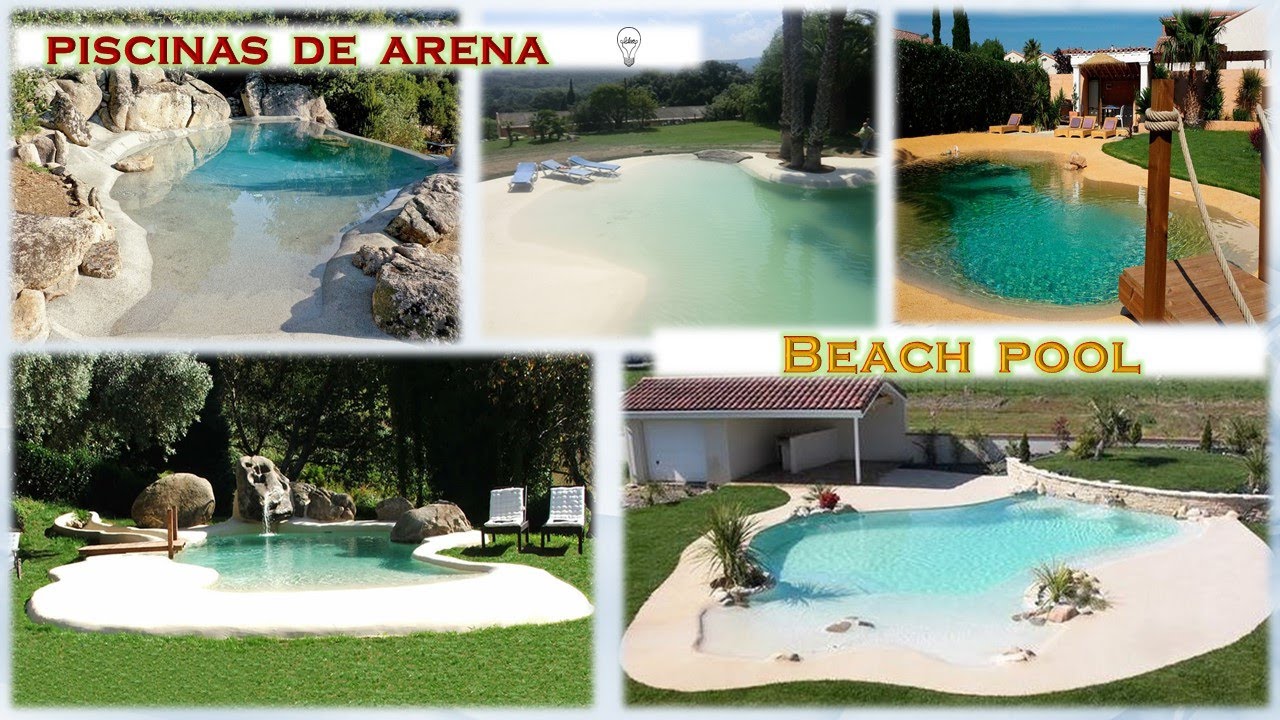 Piscina de arena 🌴 piscinas tipo playa - YouTube