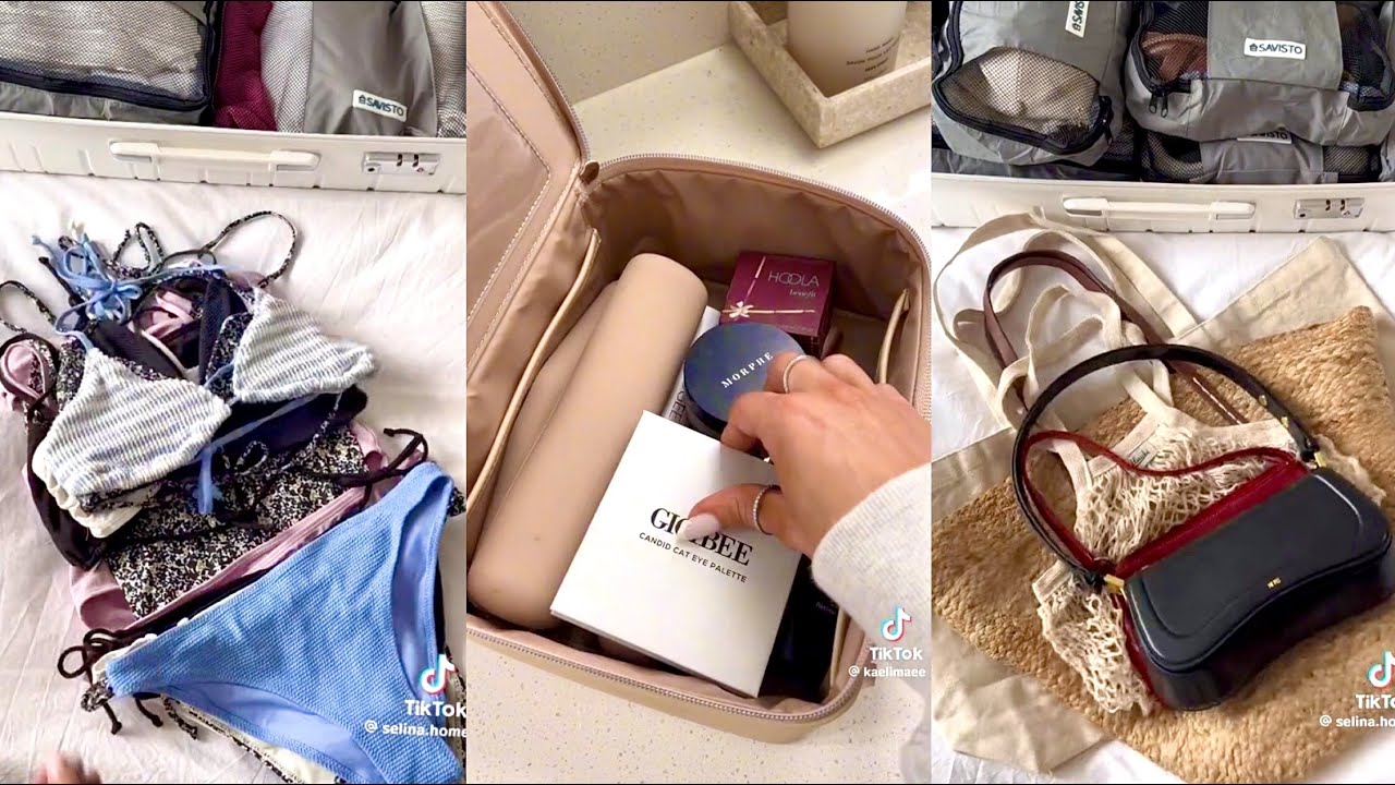 Travel Bag Packing Organizing TikTok Compilation - YouTube