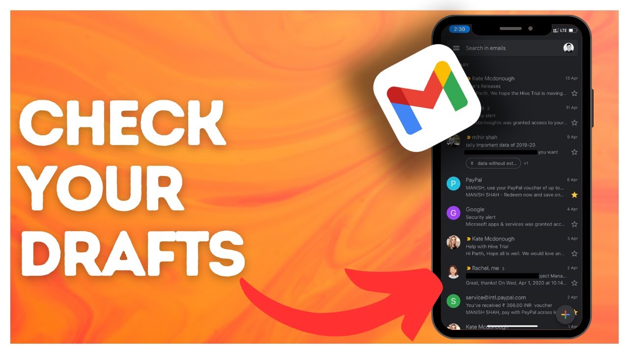 How to check your drafts on Gmail? - YouTube
