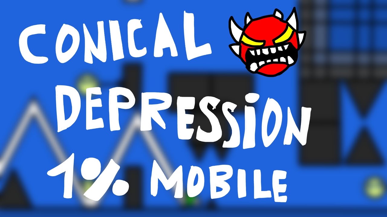 Conical Depression 1% MOBILE | Geometry Dash 2.1 | GlebCraft - YouTube