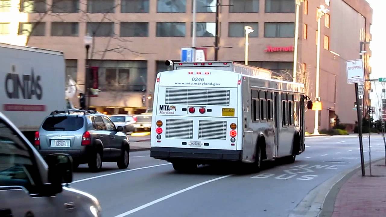 MTA Maryland Neoplan AN440LF #0246 on the route 46 quickbus - YouTube