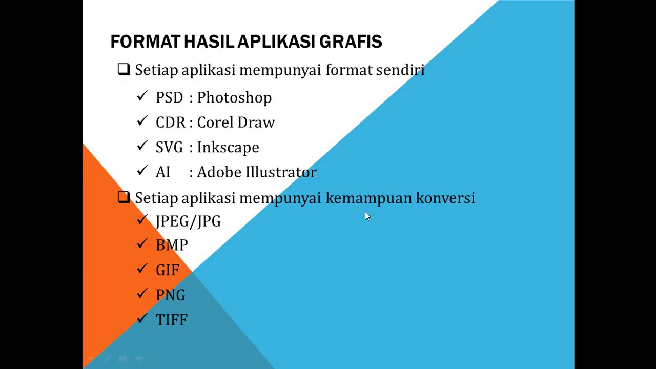 Macam atau Jenis Format gambar pada Desain Grafis - YouTube