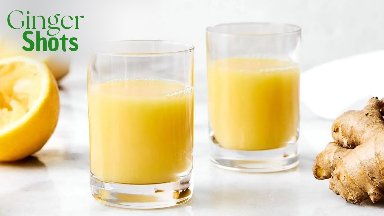 How to make Ginger Shots | Immune Boosting Ginger Lemon Turmeric Shots ...