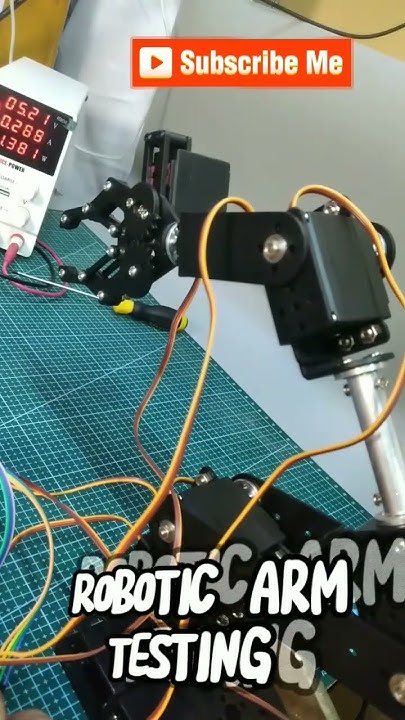 Testing 6 DOF Robotic Arm with MG966 Servos and Arduino - YouTube