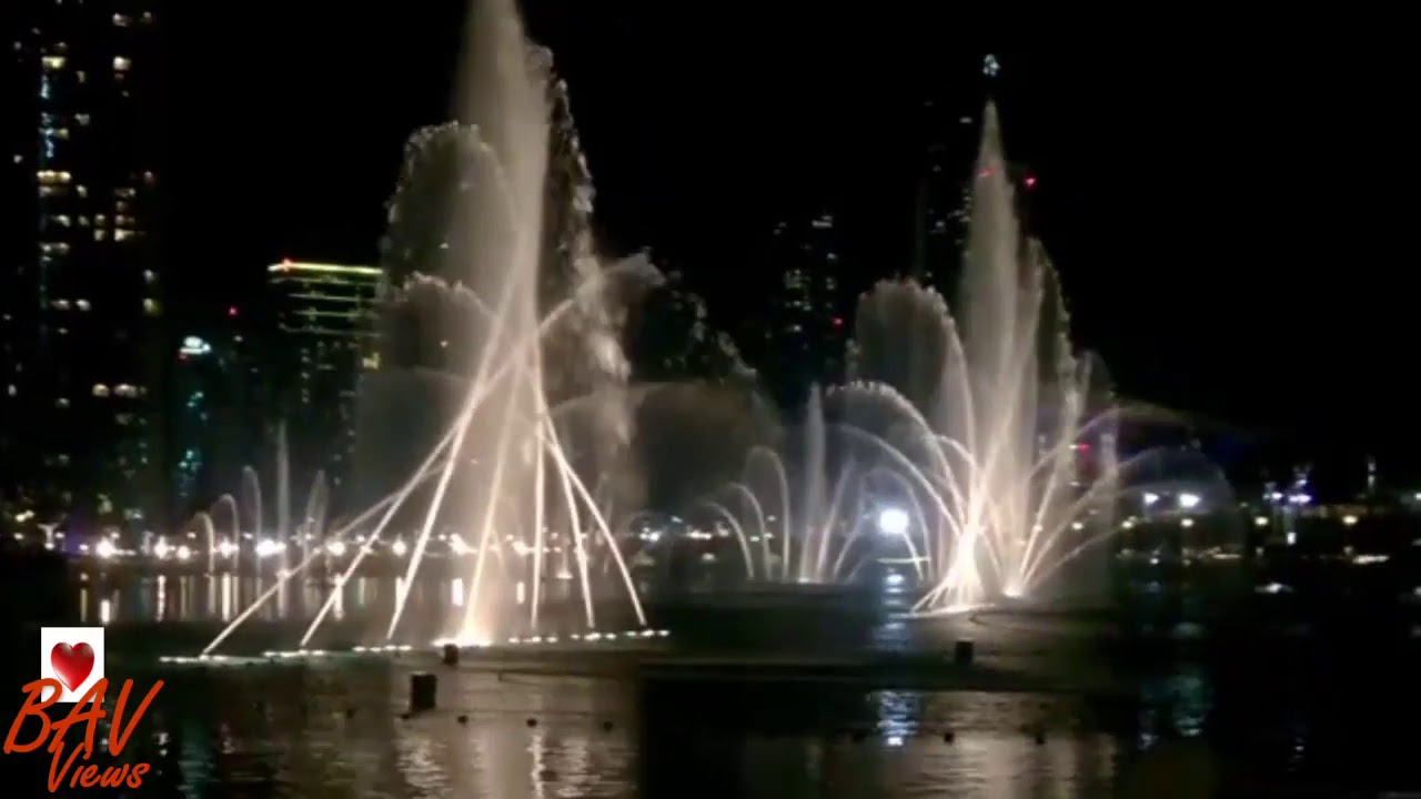 Dubai musical fountain show / light show / Burj khalifa - YouTube