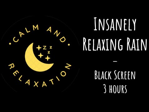 Insanely Relaxing Rain | Black Screen | 8 hours - YouTube