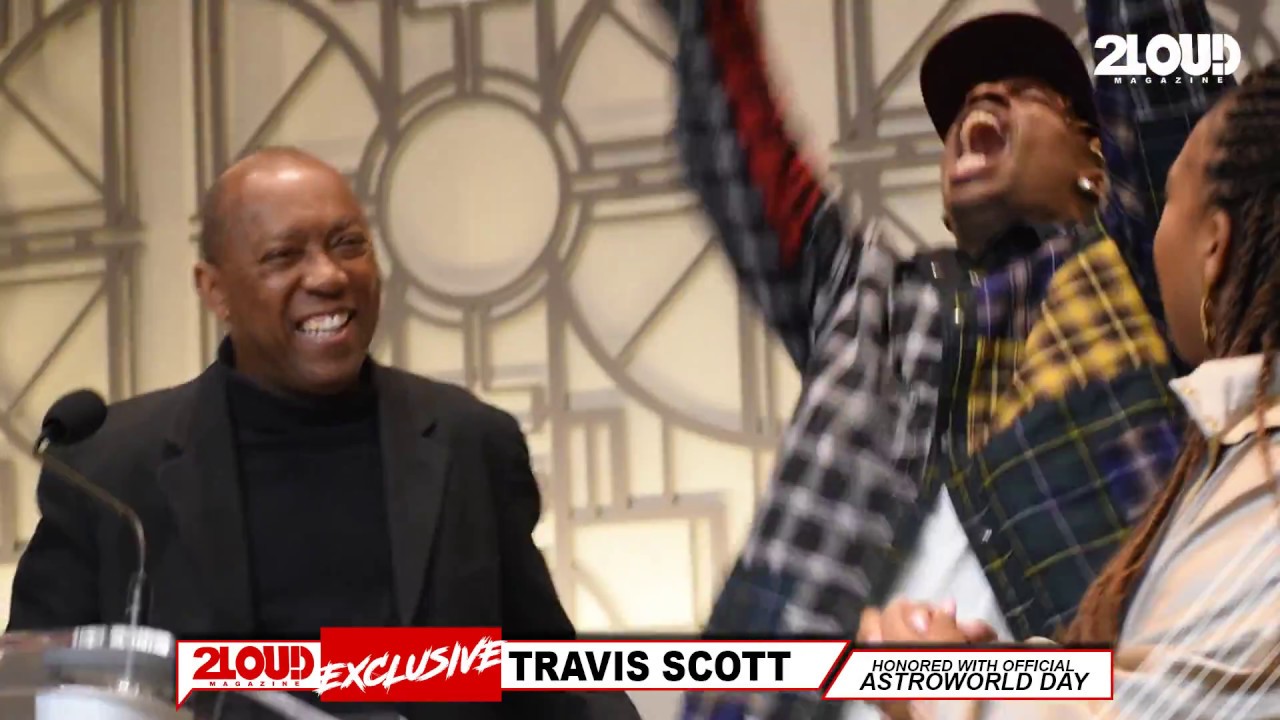 TRAVIS SCOTT Honored with Official ASTROWORLD Day In Houston - YouTube
