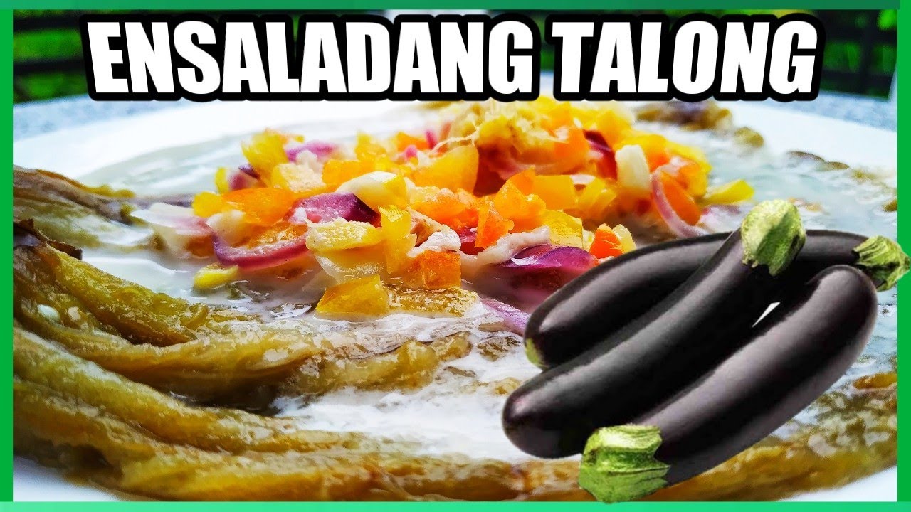 Ensaladang Talong How To Cook Eggplant Salad With Coconut Milk Youtube
