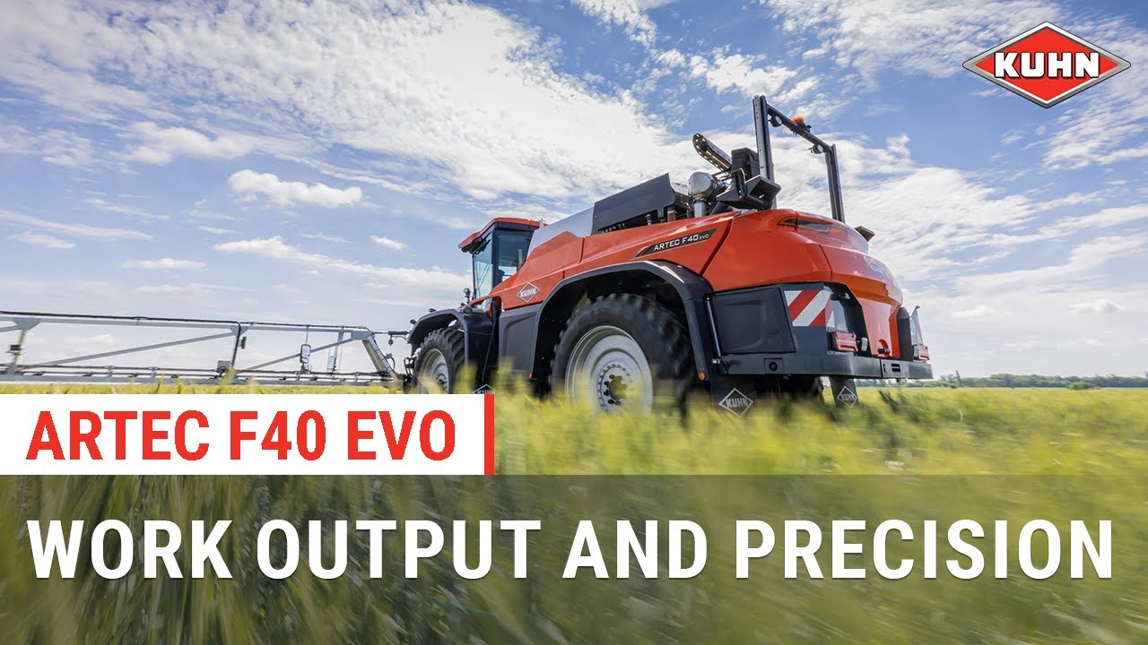 Work output and precision with the ARTEC F40 EVO self-propelled sprayer | KUHN - YouTube