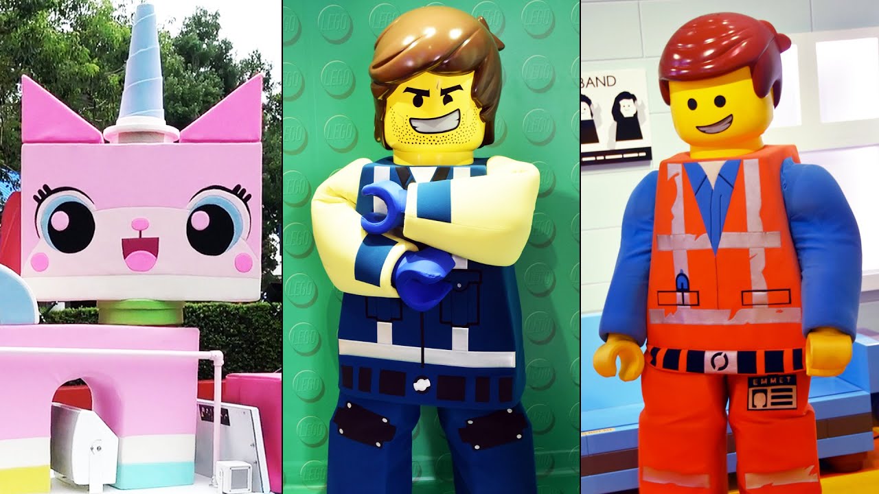 Rex Dangervest, Lucy, Emmit, Benny & Unikitty Meet at LEGO Movie (World ...