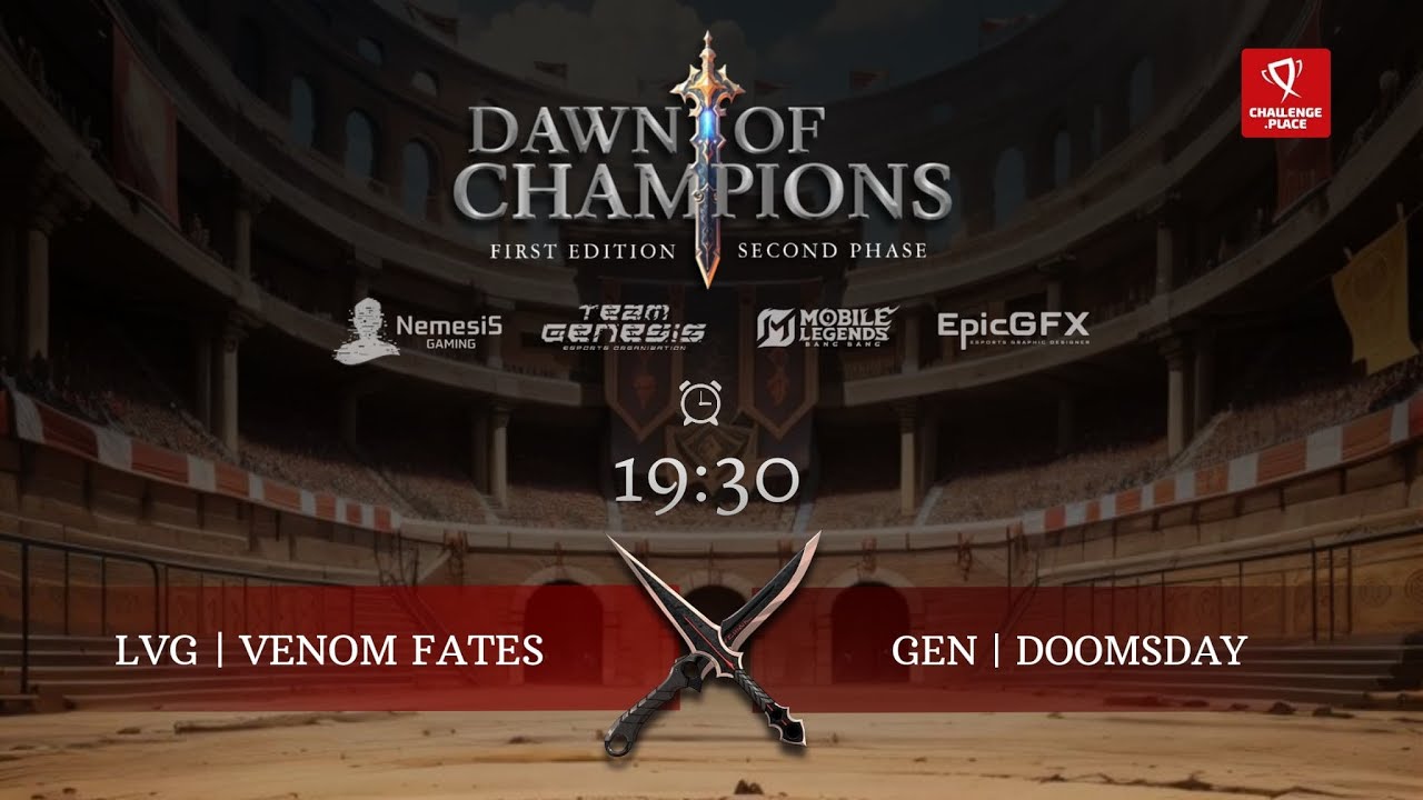 Dawn of Champions – | LVG | Venom Fates vs GEN | Doomsday | MLBB Sri ...
