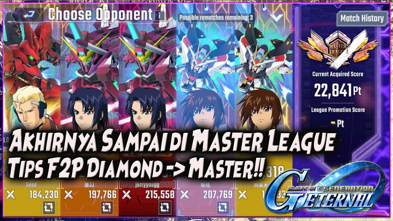 TIPS F2P 130k CP NO REROLL NO GACHA DARI DIAMOND ke MASTER LEAGUE 🔥 SD ...