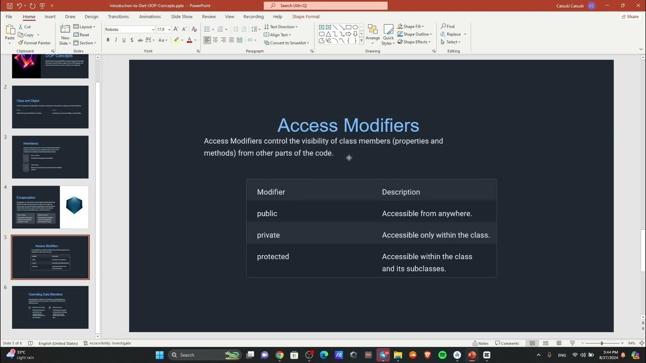 Object Orientated Programming In Dart Youtube