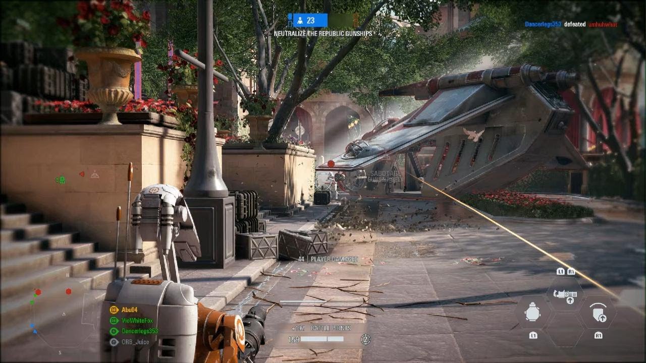 Fun round win on naboo with squad strike - YouTube