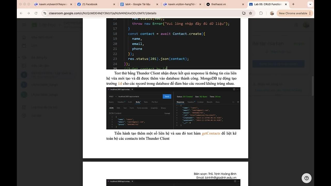 Lab 05: CRUD Functions - YouTube