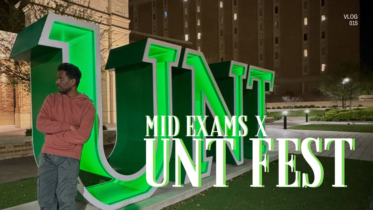 HALF Sem done | Mid Exams & UNT FEST| ⁠@UofNorthTexas - YouTube