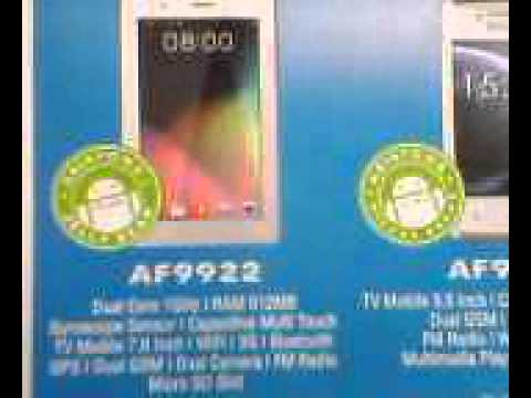 Tablet ASIAFONE AF9922 + Hp AF9190 - YouTube
