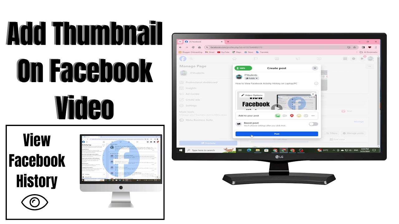 How To Add Thumbnail On Facebook Video - YouTube