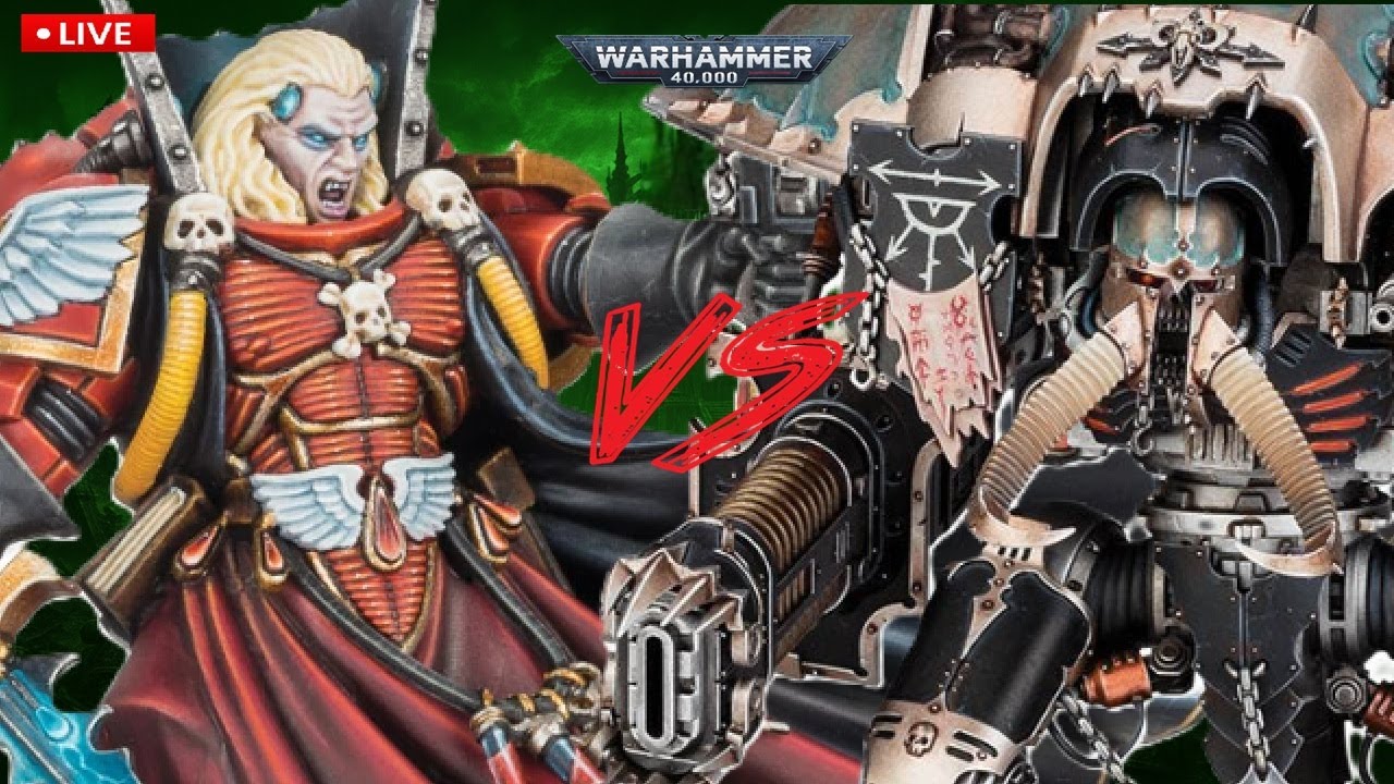 🩸Blood Angels vs ☣︎ Chaos Knights! Warhammer 40k Tabletop Simulator ...
