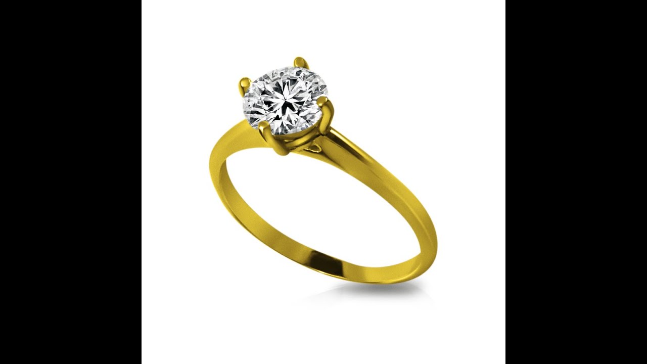Diamond Ring 1 carte gentle and simple GOLDIAM - 10206 - YouTube