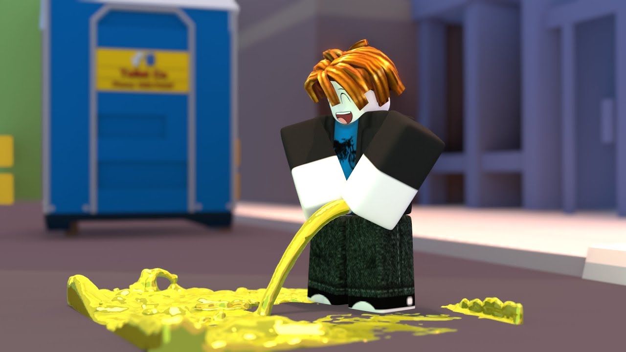 Bacon hair Needs To PEE! | Funny Bathroom Situations | ROBLOX ANIMATION ...