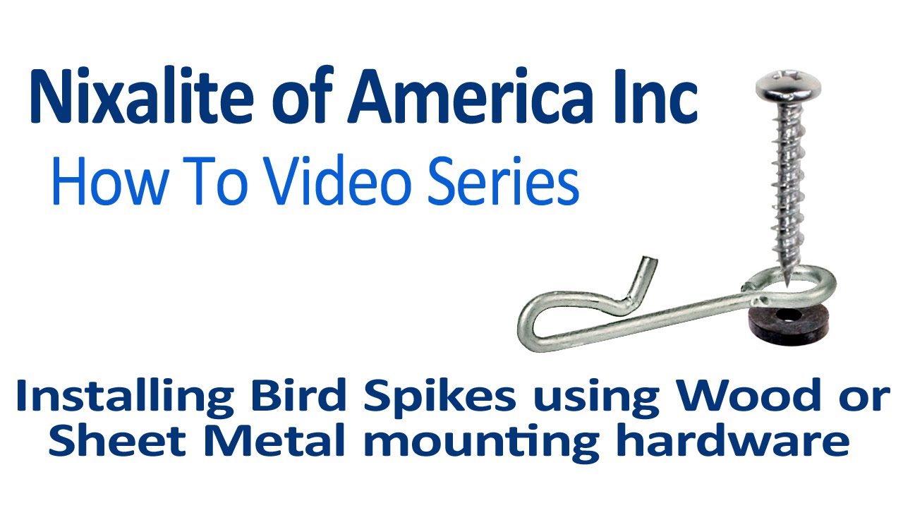 How To Install Nixalite Bird Spikes on Sheet Metal or Wood surfaces ...