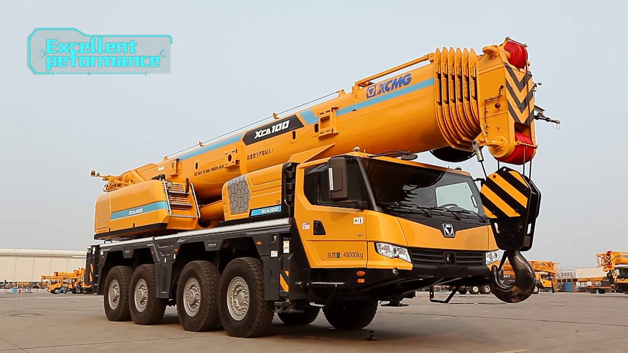 XCA100E grue 100 ton routiere tout terrain - YouTube